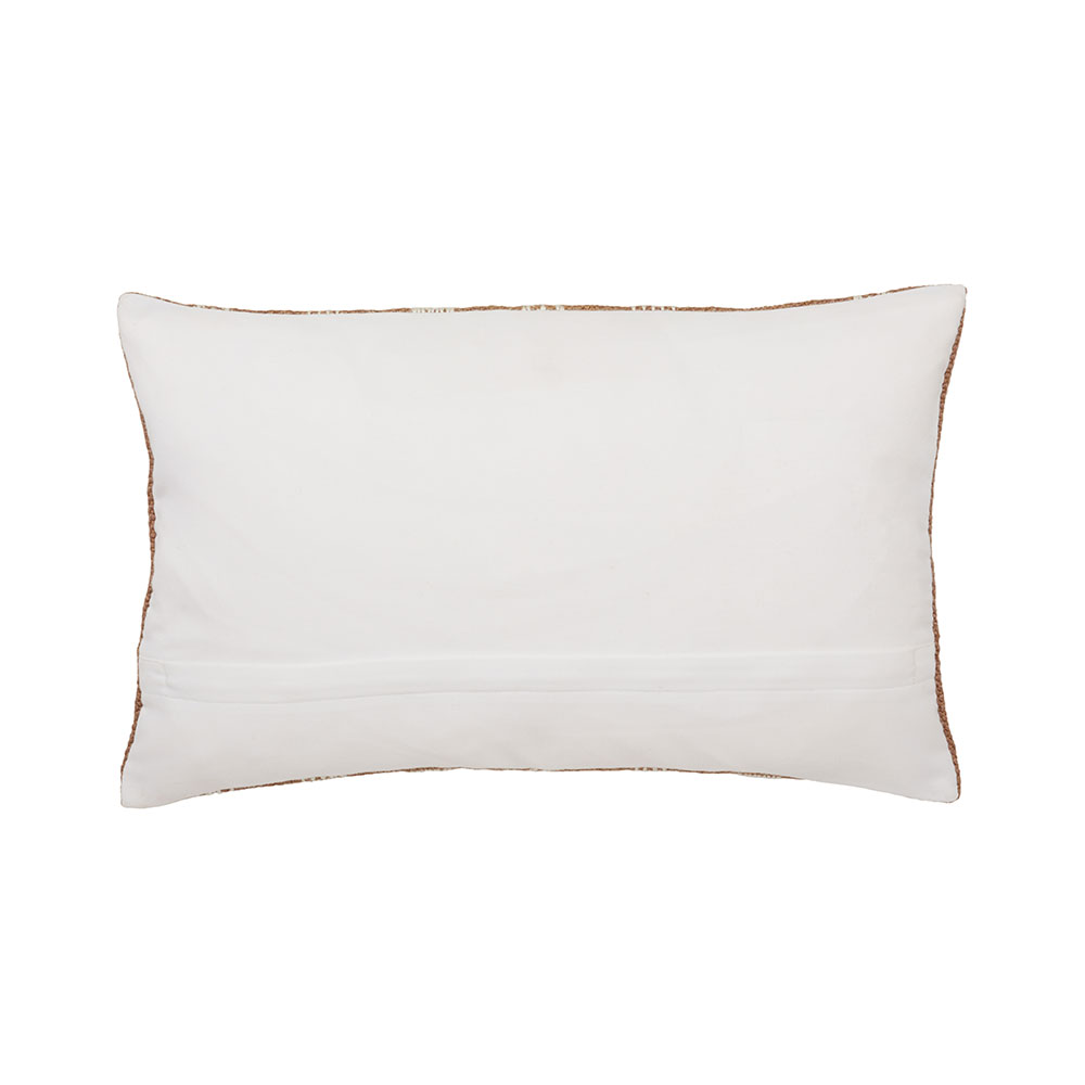 Jaipur Living 21" x 13" Vibe Papyrus Tan Lumbar Outdoor Pillow | AuthenTEAK