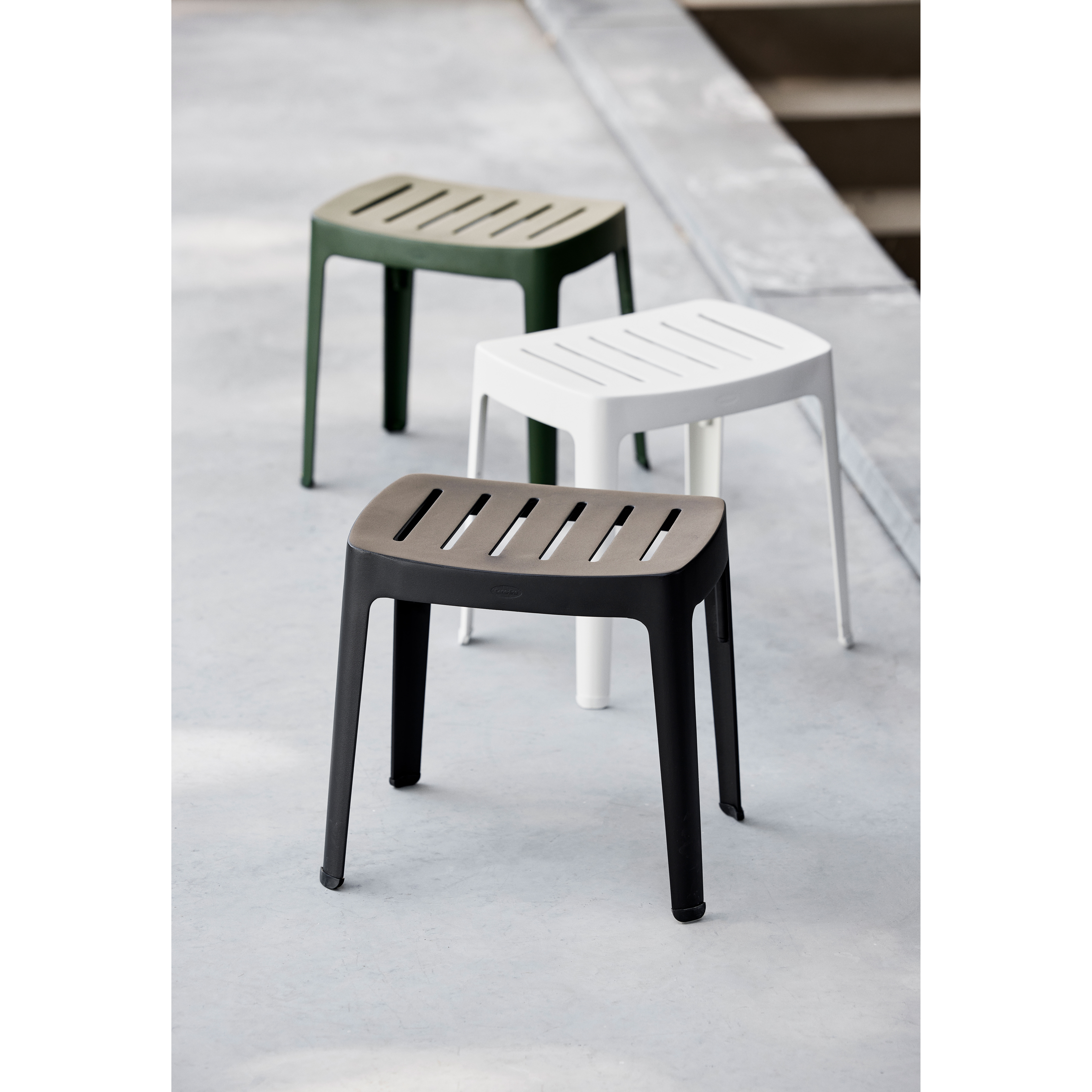 Cane-line Cut Stacking Aluminum Stool | AuthenTEAK