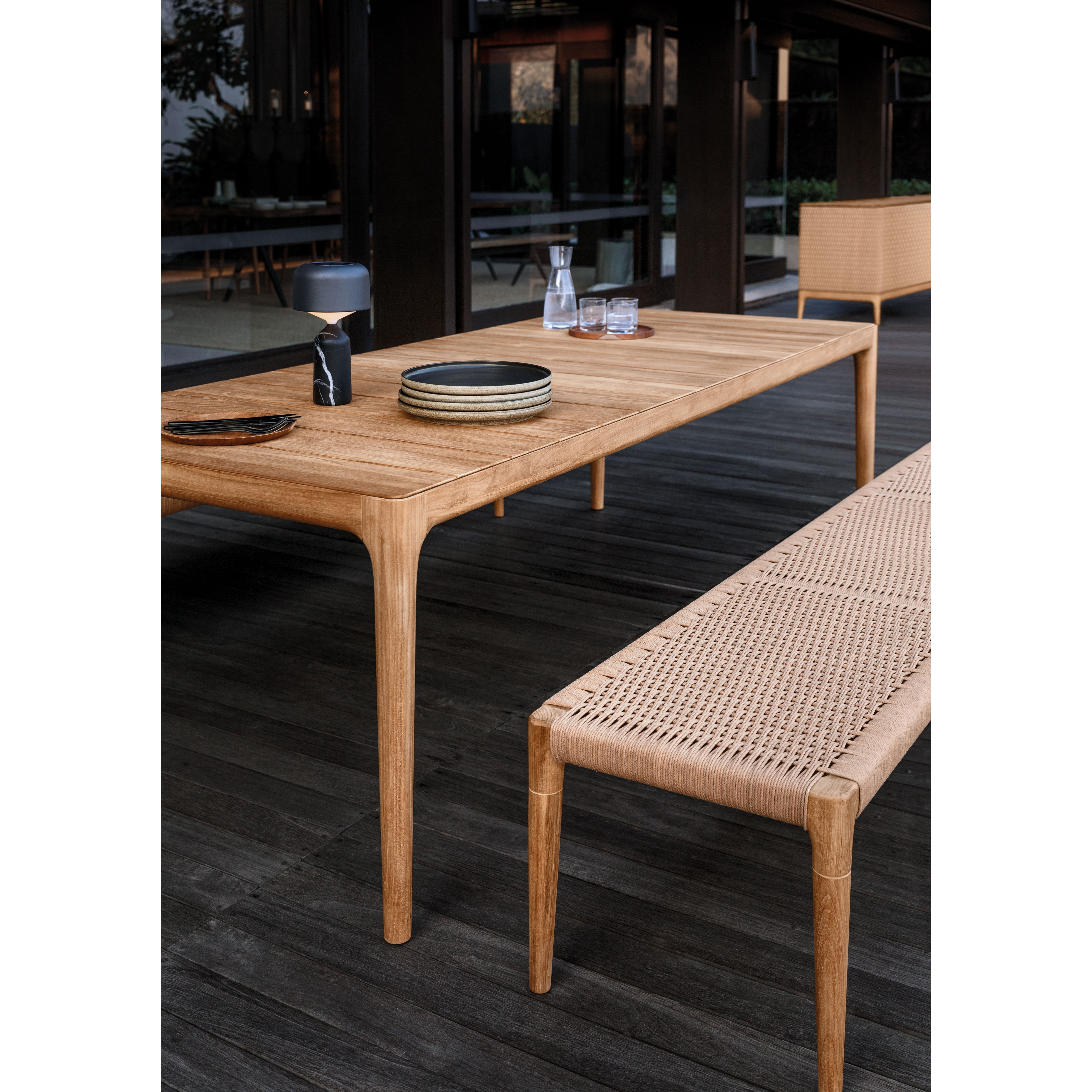 Gloster Lima 88" Backless Teak Dining Bench | AuthenTEAK