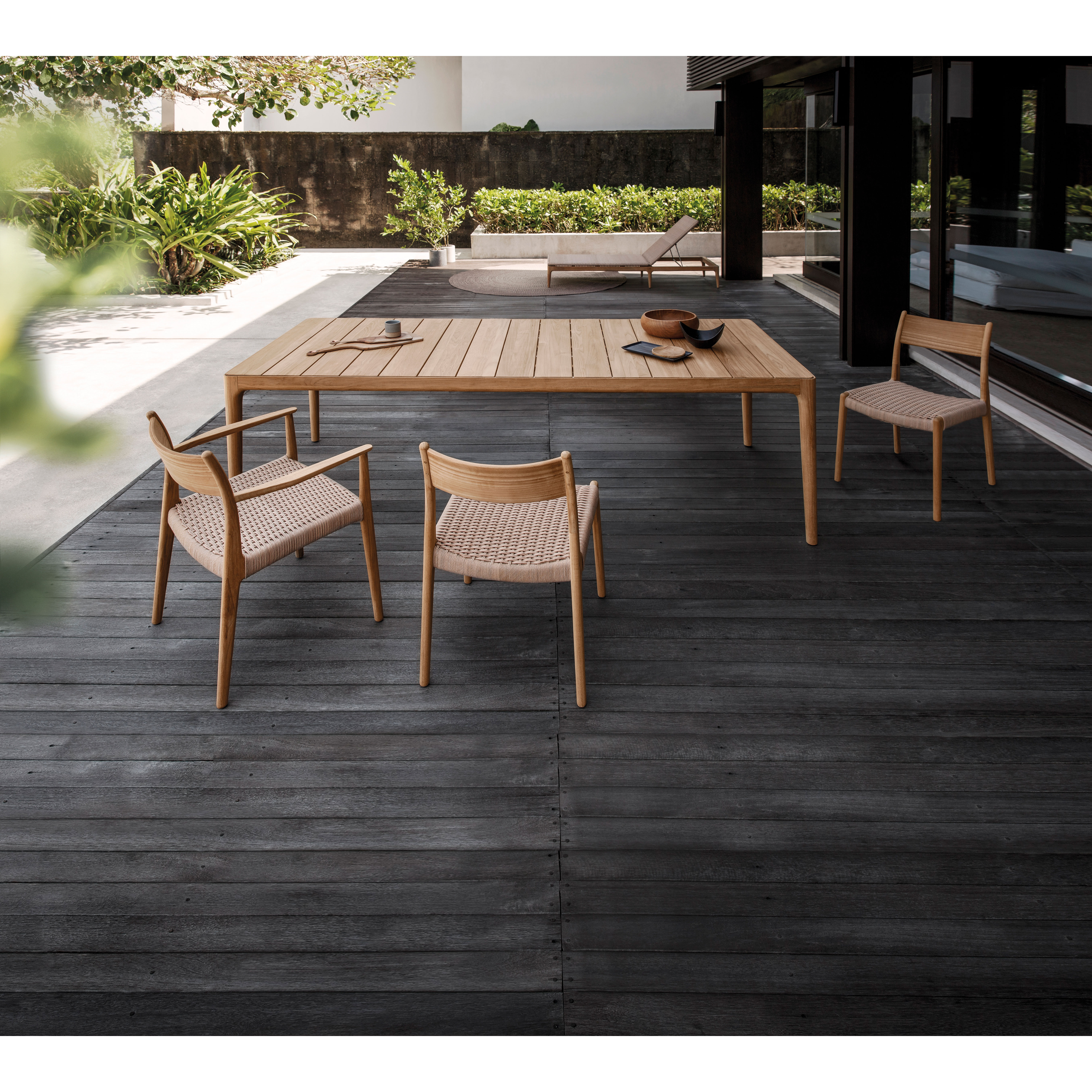 Gloster Lima 71" Teak Rectangular Dining Table | AuthenTEAK