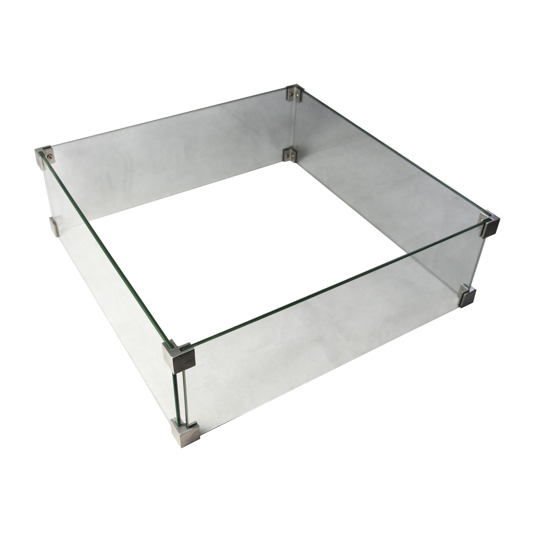 Elementi 22" Square Fire Pit Wind Screen | AuthenTEAK