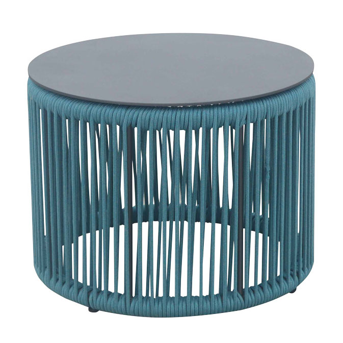 Source Furniture Skye 20" Aluminum Round Side Table | AuthenTEAK