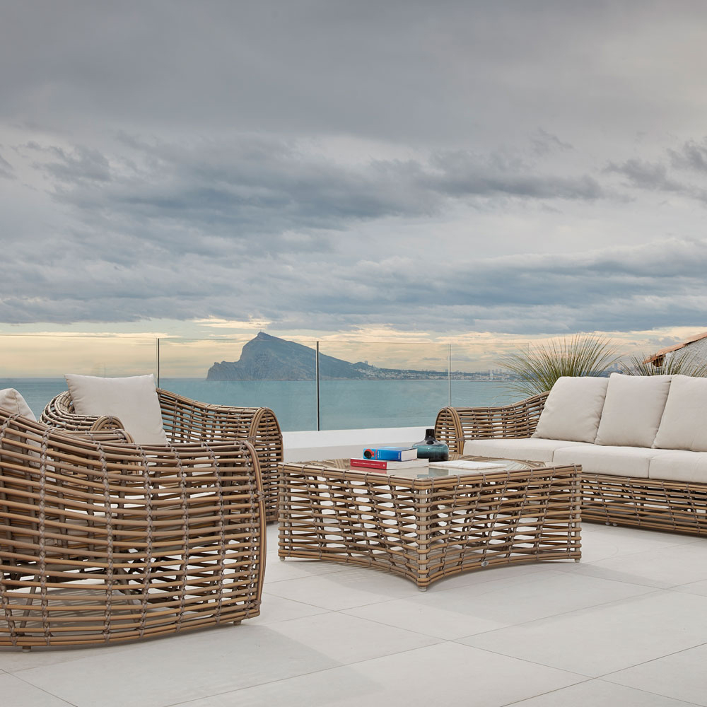 Skyline Design Ruby 39" Woven Square Coffee Table | AuthenTEAK