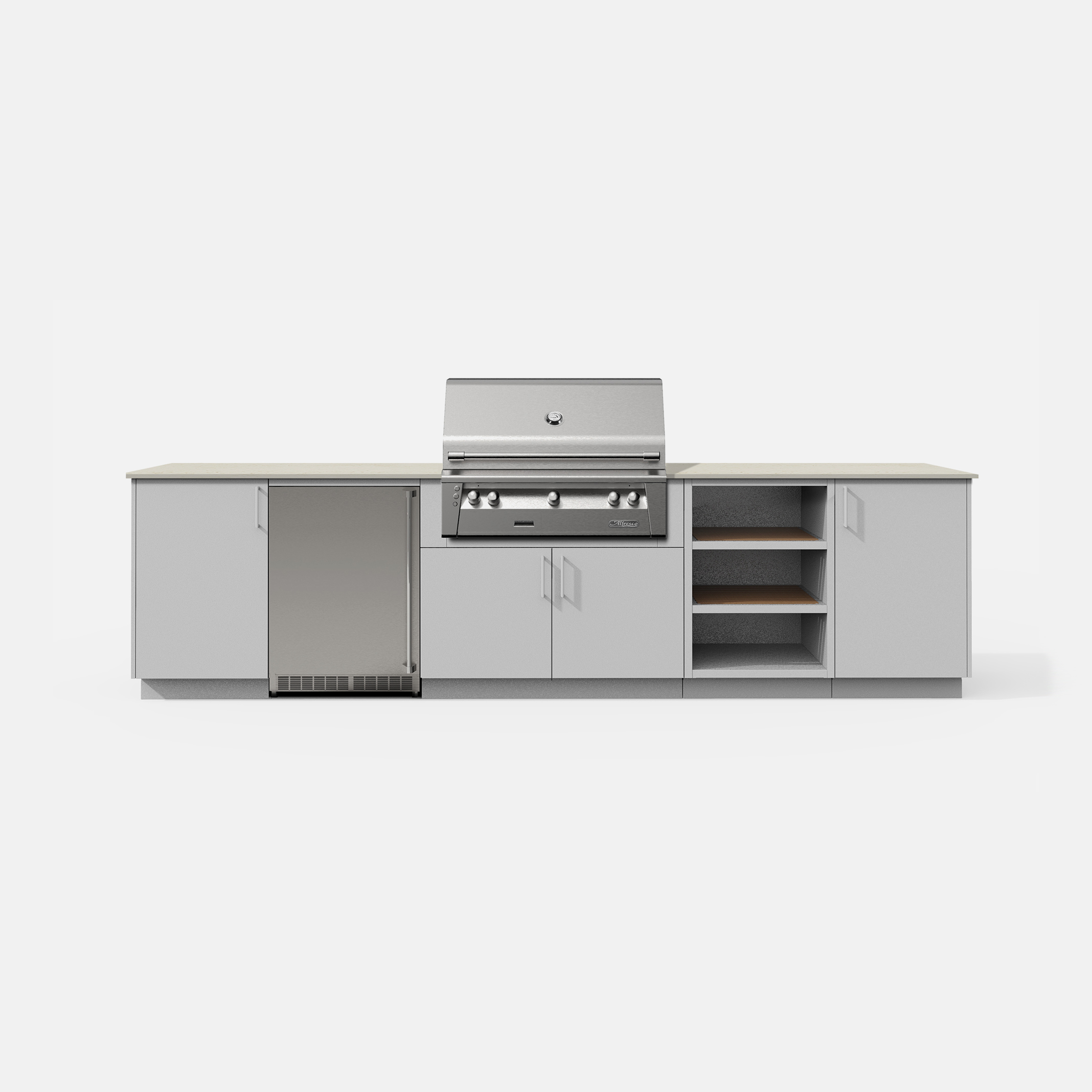 Urban Bonfire Taïga 11.75' Outdoor Kitchen Island with Hestan Aspire 42 ...