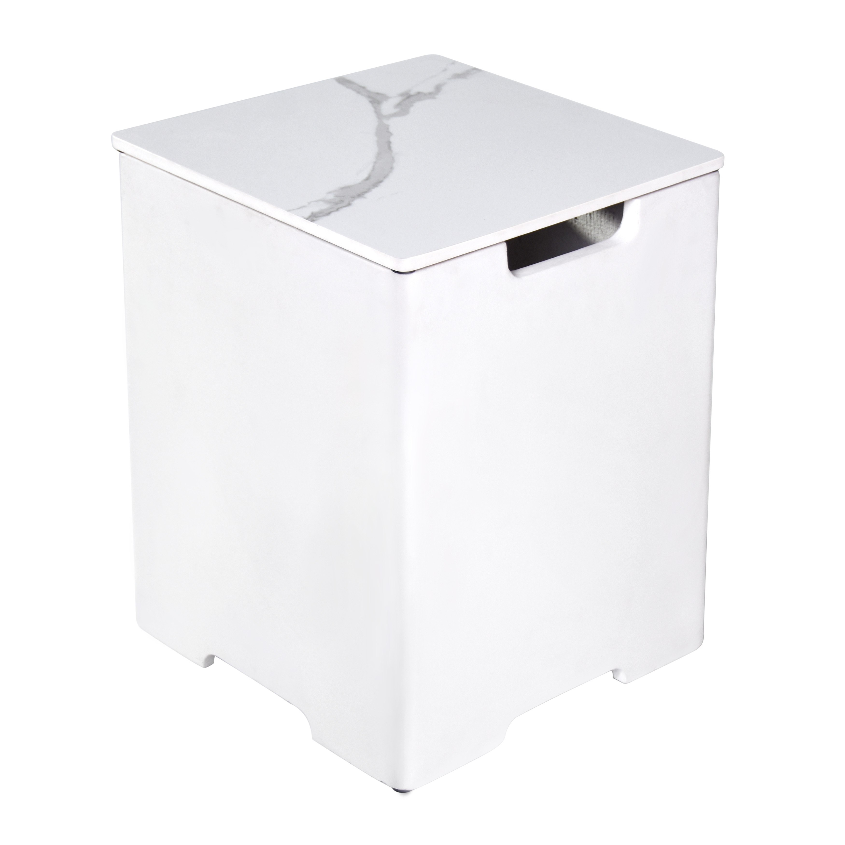 Elementi Plus 16" x 20" Square Marble Porcelain Propane Tank Cover ...