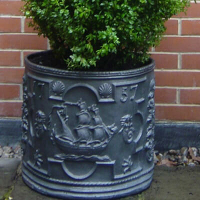 Capital Garden Ship 20" Rounded Fiberglass Planter | AuthenTEAK