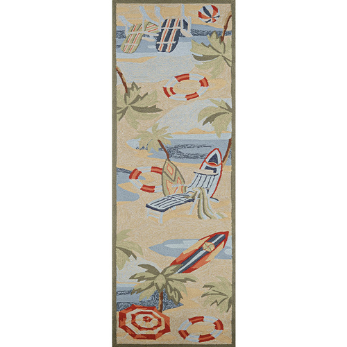 Couristan Outdoor Escape Cocoa Beach Sand Indoor/Outdoor Rug | AuthenTEAK