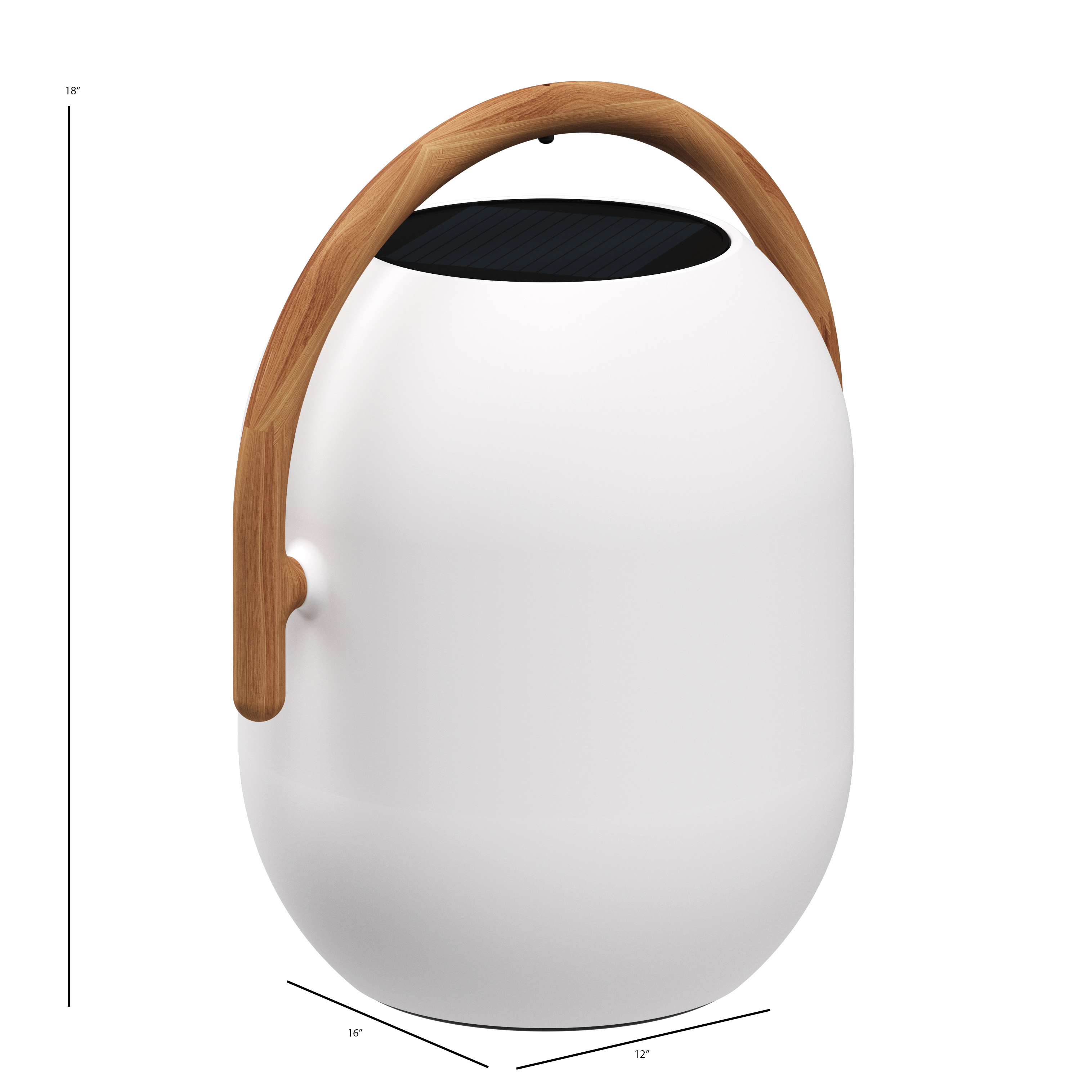 Gloster Ambient Cocoon Solar LED Outdoor Light | AuthenTEAK