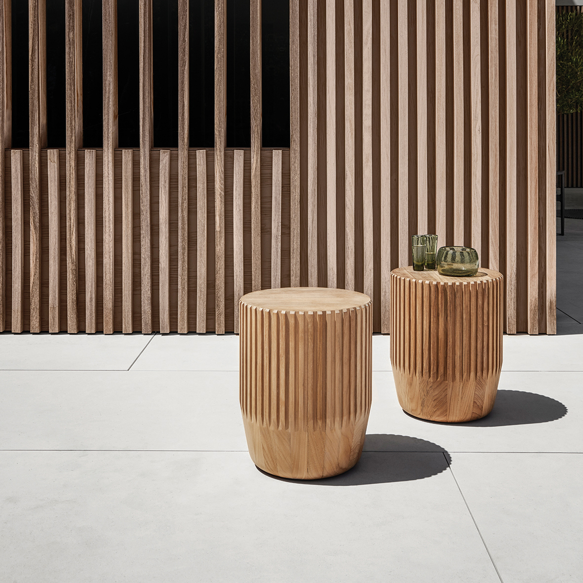 Gloster Arbor 14" Teak Round Side Table or Stool | AuthenTEAK