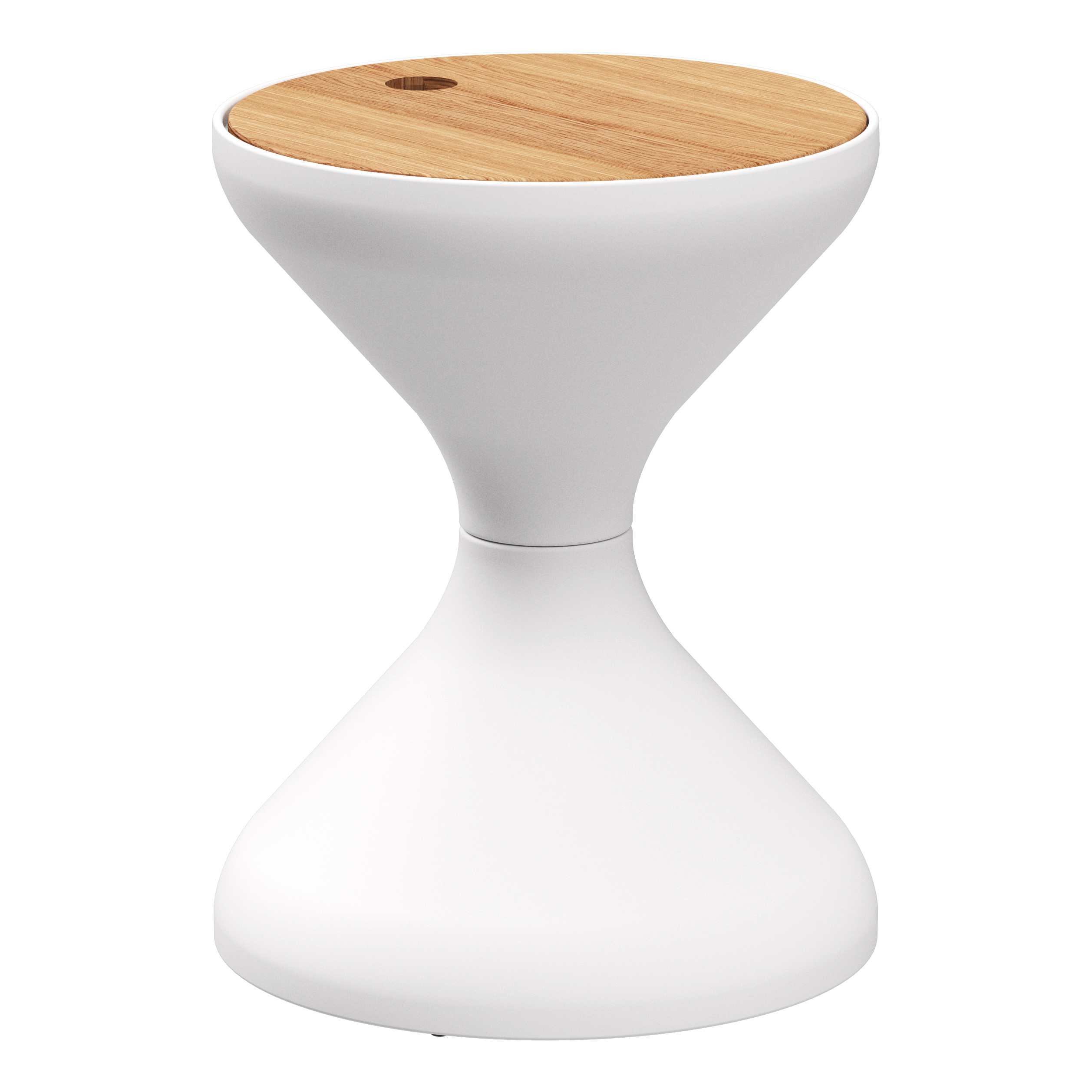 Gloster Bells 16" Aluminum Round Side Table with Ice Bucket Insert ...