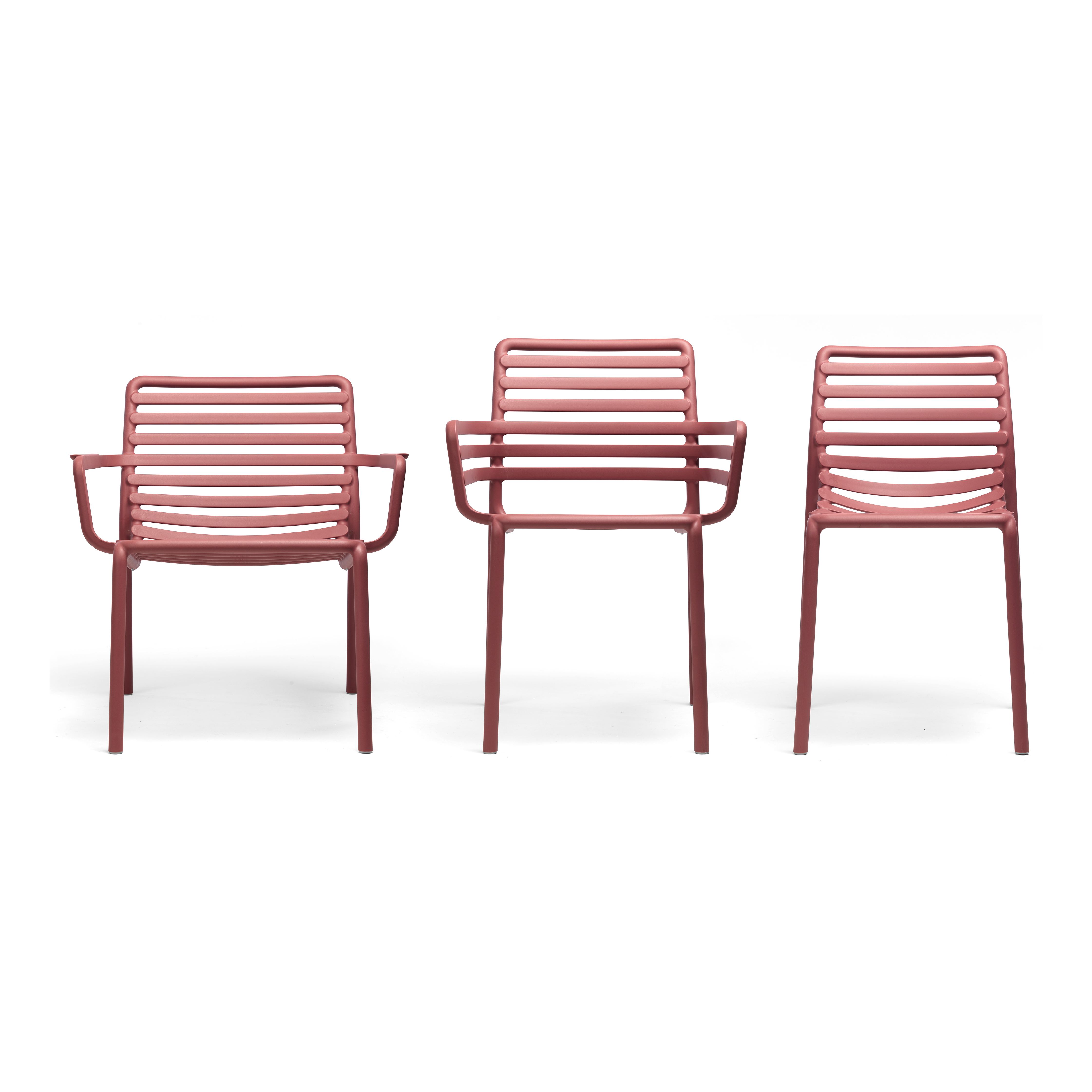 Nardi Doga Bistrot Stacking Resin Dining Side Chair | AuthenTEAK