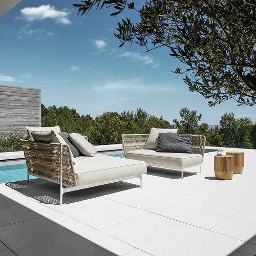 Gloster Grand Weave Right Corner/End Outdoor Sectional Unit | AuthenTEAK