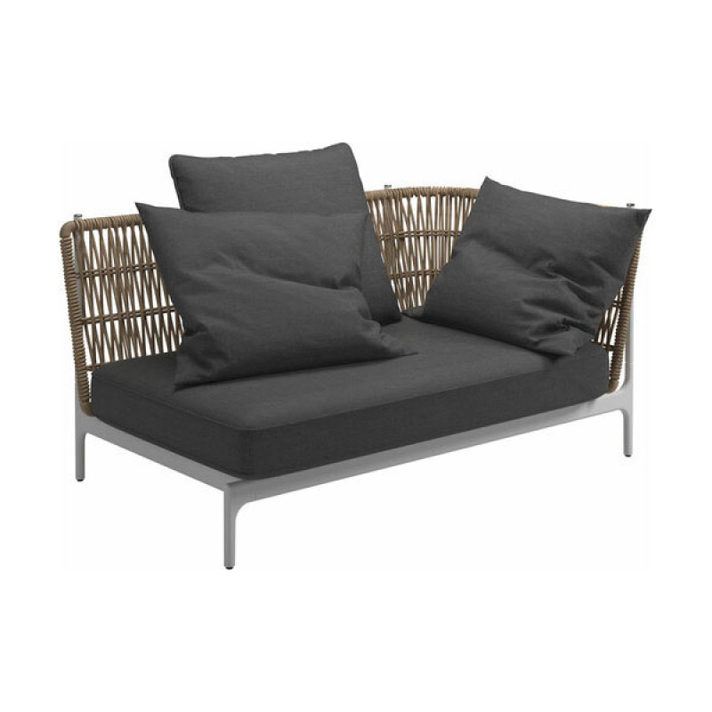 Gloster Grand Weave Right Corner/End Outdoor Sectional Unit | AuthenTEAK