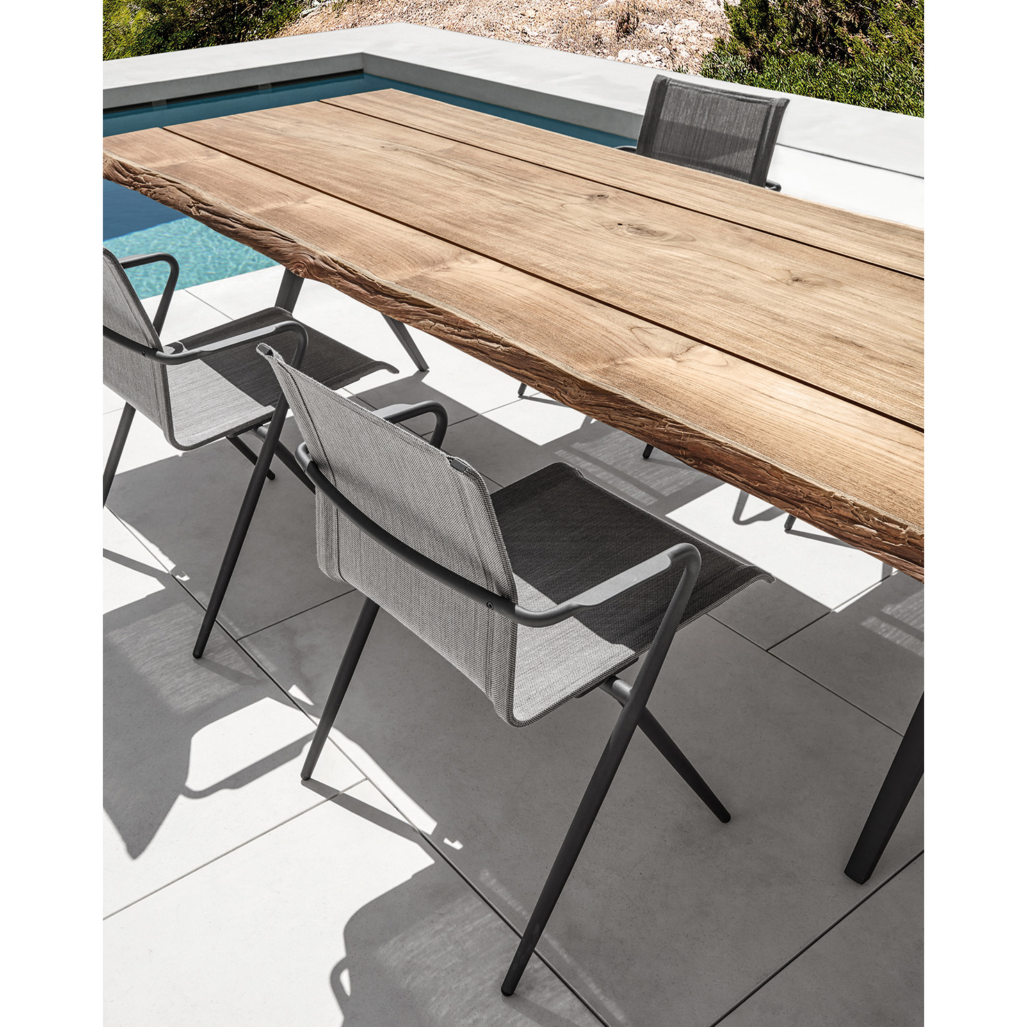 Gloster Ryder Stacking Sling Dining Armchair | AuthenTEAK