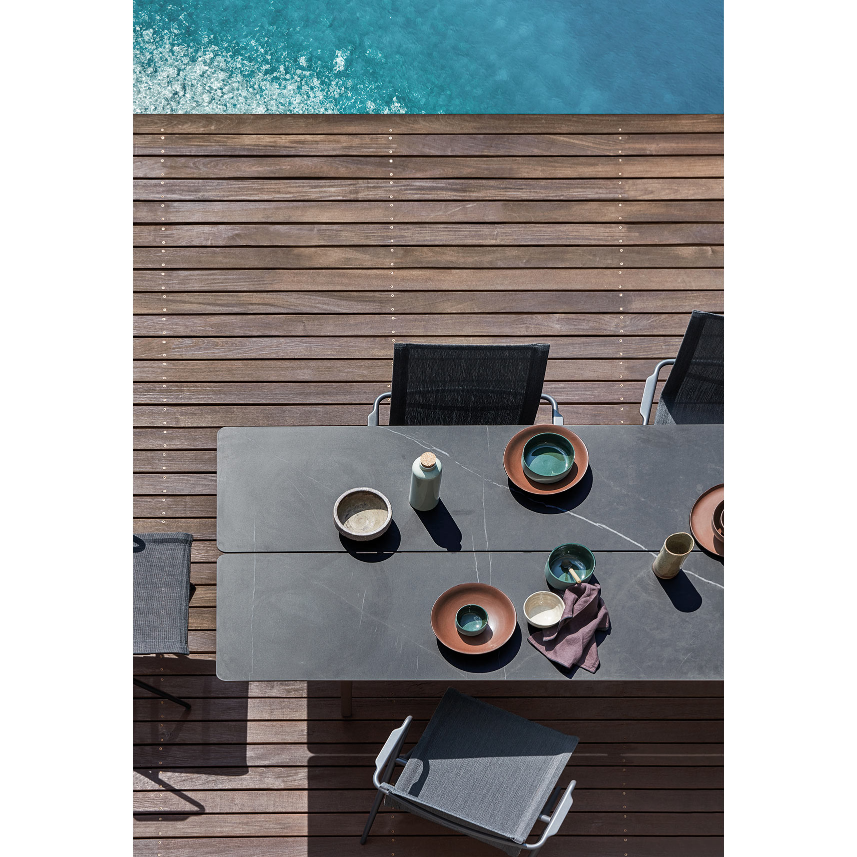 Gloster Split 87" Teak Rectangular Dining Table | AuthenTEAK