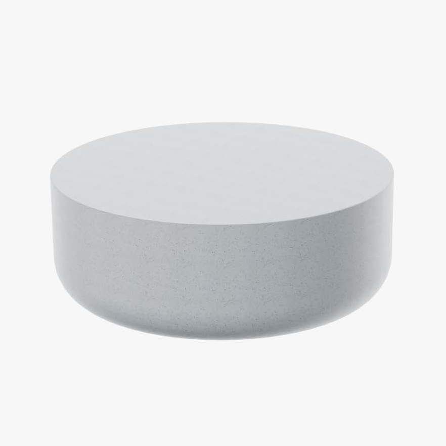 Zachary A. Design Millstone 48" x 18" Round Low Table | AuthenTEAK