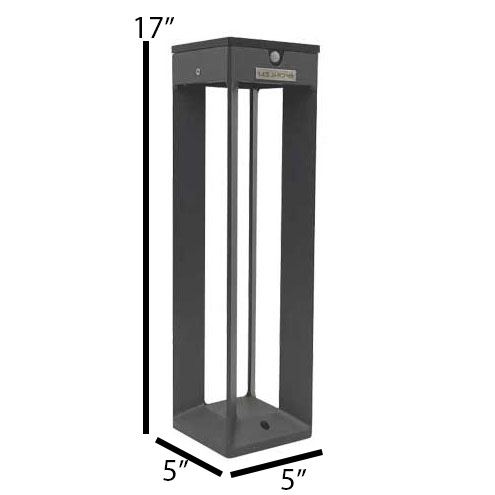 Les Jardins Faro 17" Solar LED Pathway Light | AuthenTEAK
