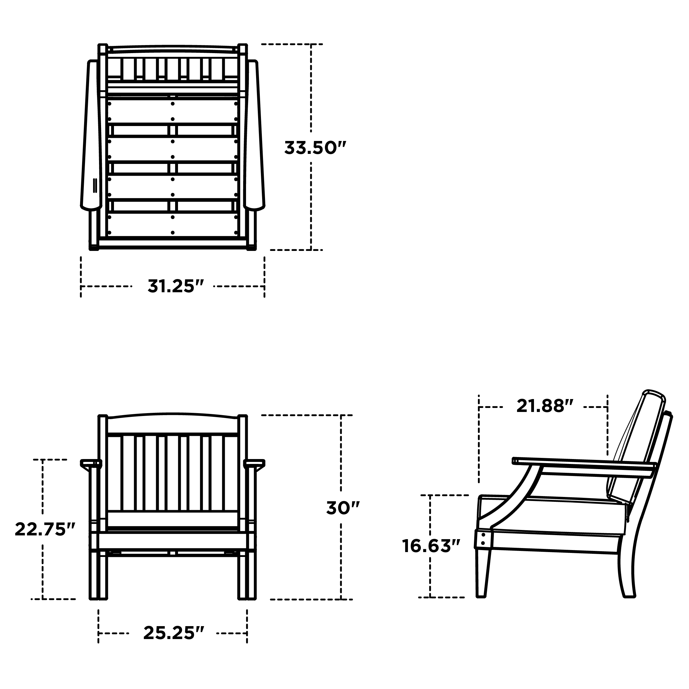 Polywood Estate Lounge Chair | AuthenTEAK
