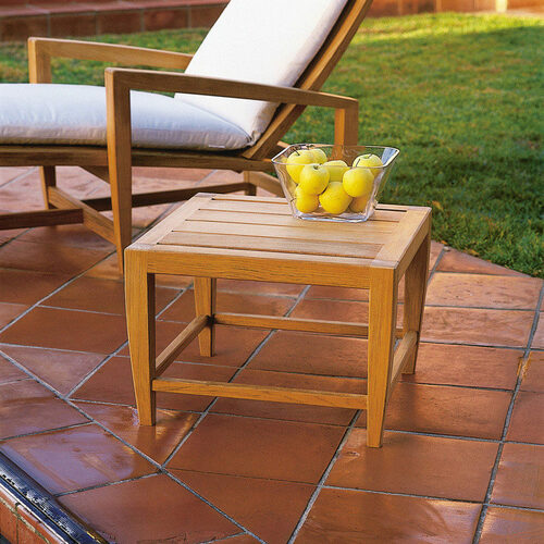 Kingsley Bate Amalfi 22" Teak Square Side Table | AuthenTEAK