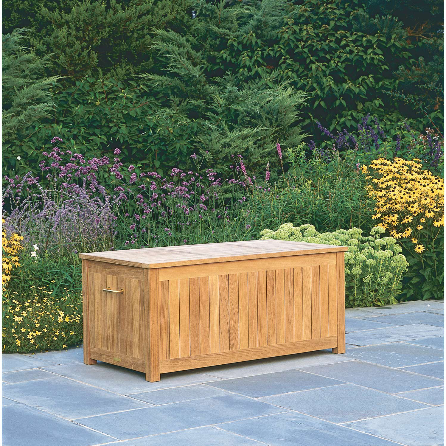 Kingsley Bate 60" Teak Outdoor Storage Box | AuthenTEAK