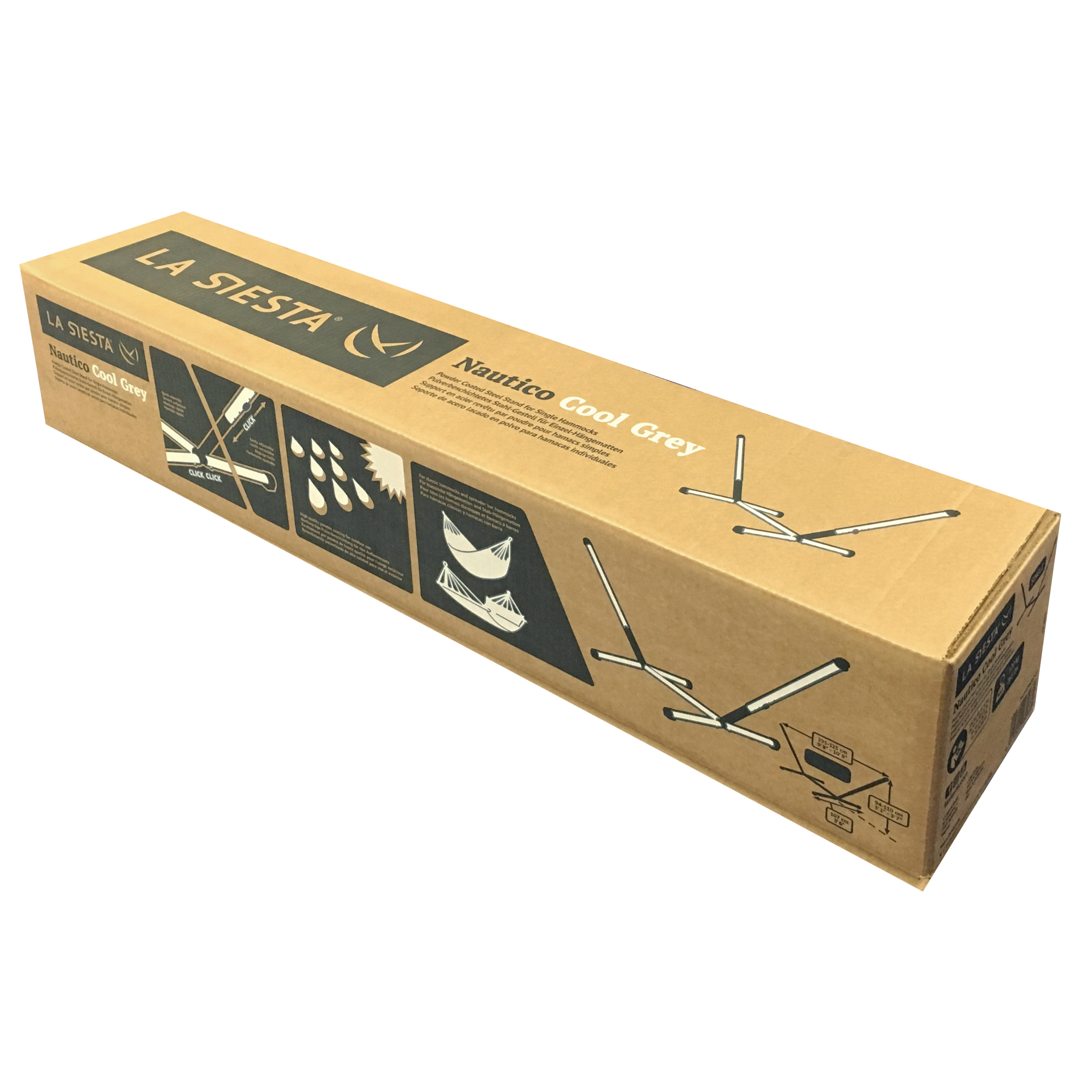 La Siesta Nautico Double Steel Outdoor Hammock Stand | AuthenTEAK