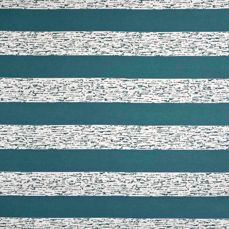 Silver State Dash Dot Stripe Teal Indoor/Outdoor Fabric | AuthenTEAK