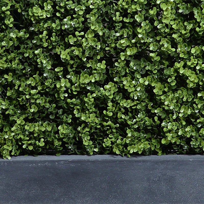 Enduraleaf 65" Faux Boxwood Arc Hedge in Planter | AuthenTEAK