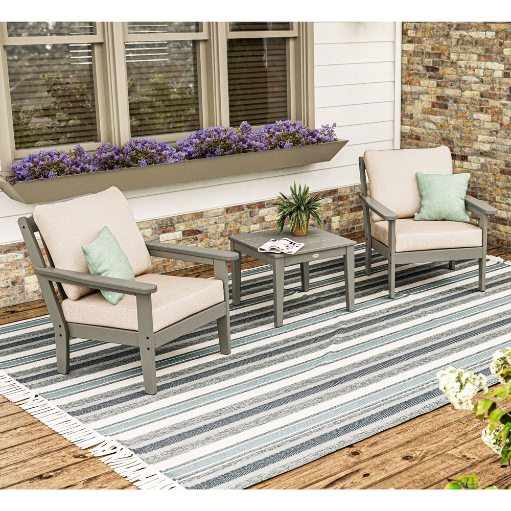Polywood Country Living 3-Piece Deep Seating Set | AuthenTEAK