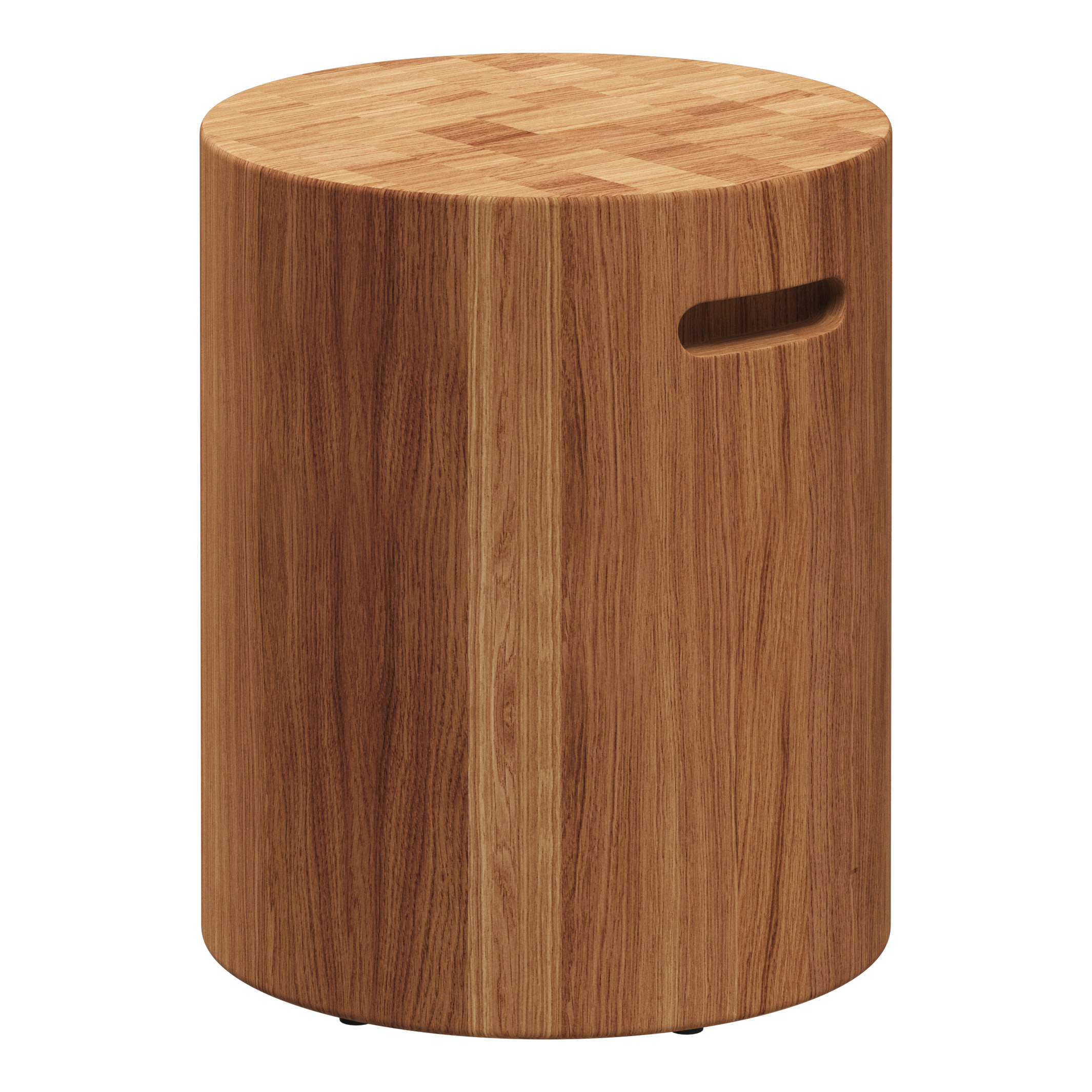 Gloster Deco Block 15" Teak Round Side Table | AuthenTEAK