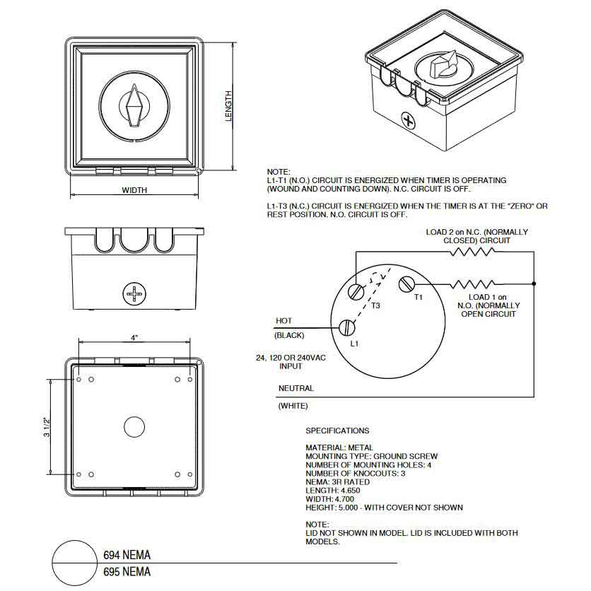 Hearth Product Controls Outdoor Rated 12-Hour Timer for Tempest Torch ...