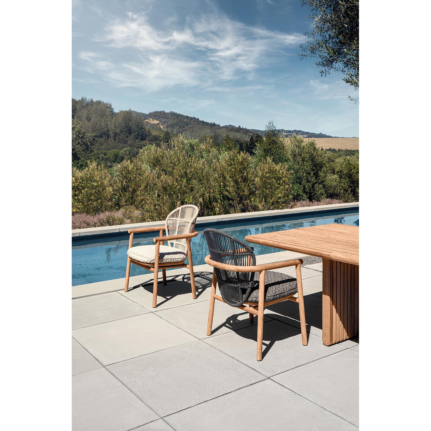 Gloster Deck 114" Teak Rectangular Dining Table | AuthenTEAK