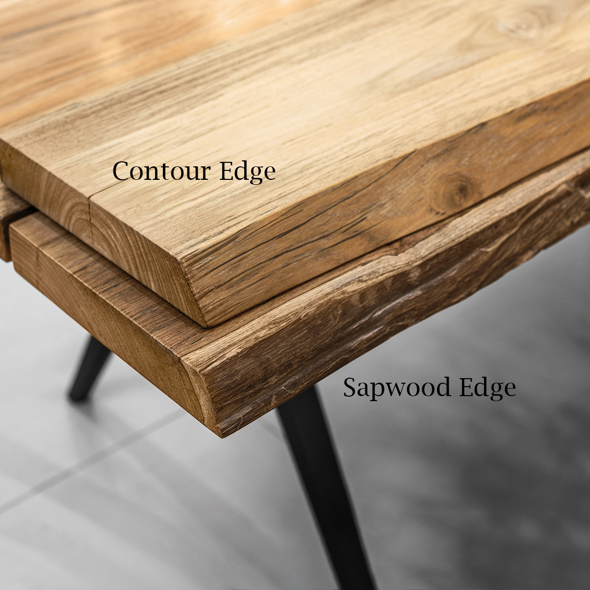 Gloster Raw Split 177" Teak Rectangular Dining Table | AuthenTEAK