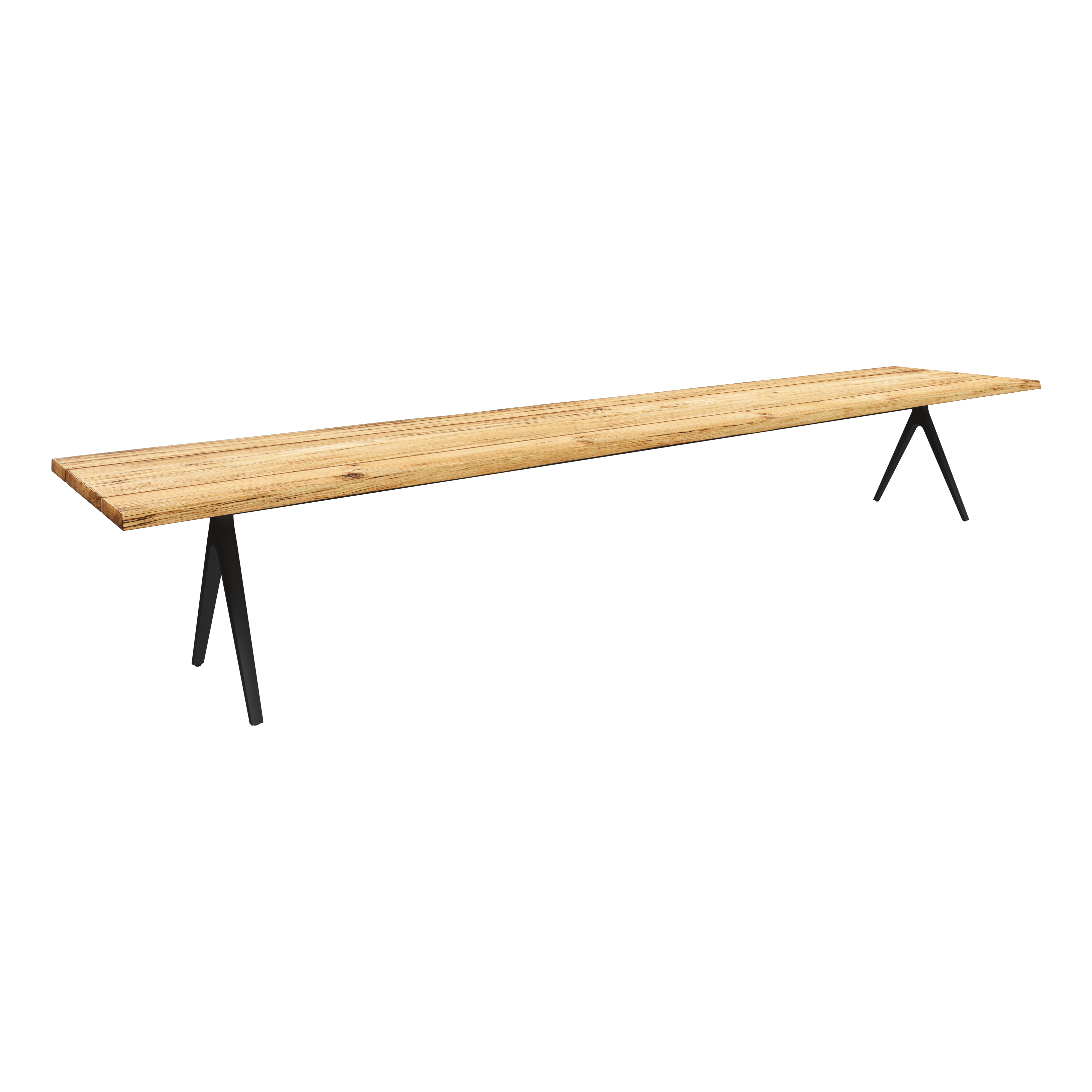 Gloster Raw Split 177" Teak Rectangular Dining Table | AuthenTEAK
