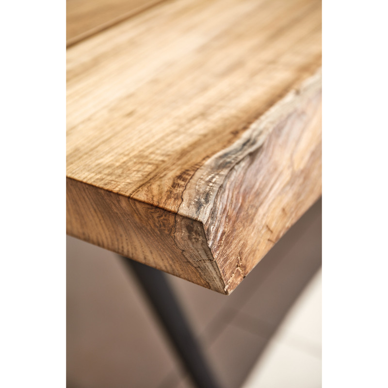 Gloster Raw Split 177" Teak Rectangular Dining Table | AuthenTEAK