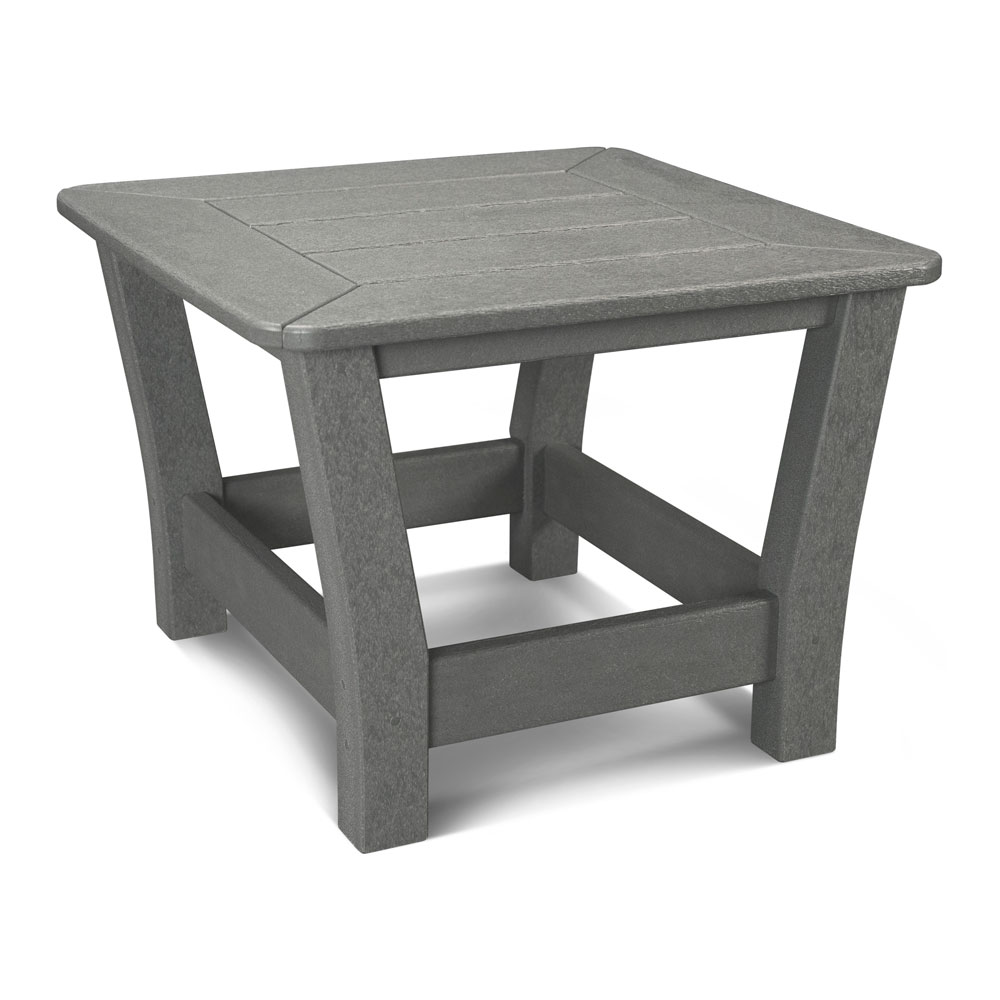Polywood Harbour 23" Square Slat End Table | AuthenTEAK