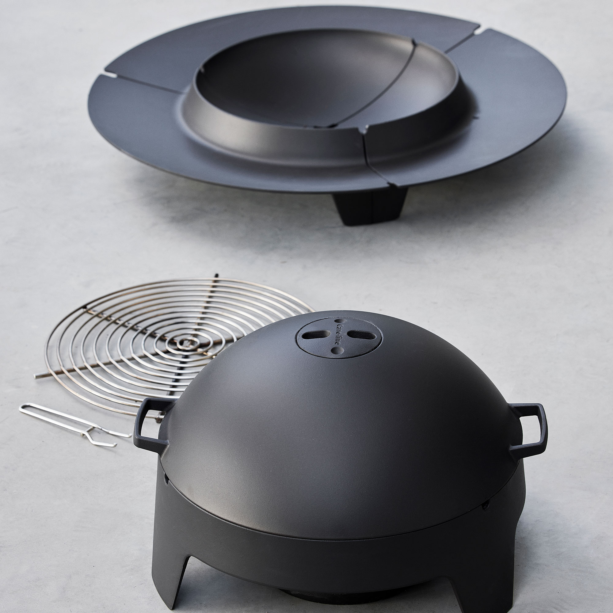 Cane-line Ember 24" Round Stainless Steel Wire Fire Pit Grill Grate ...