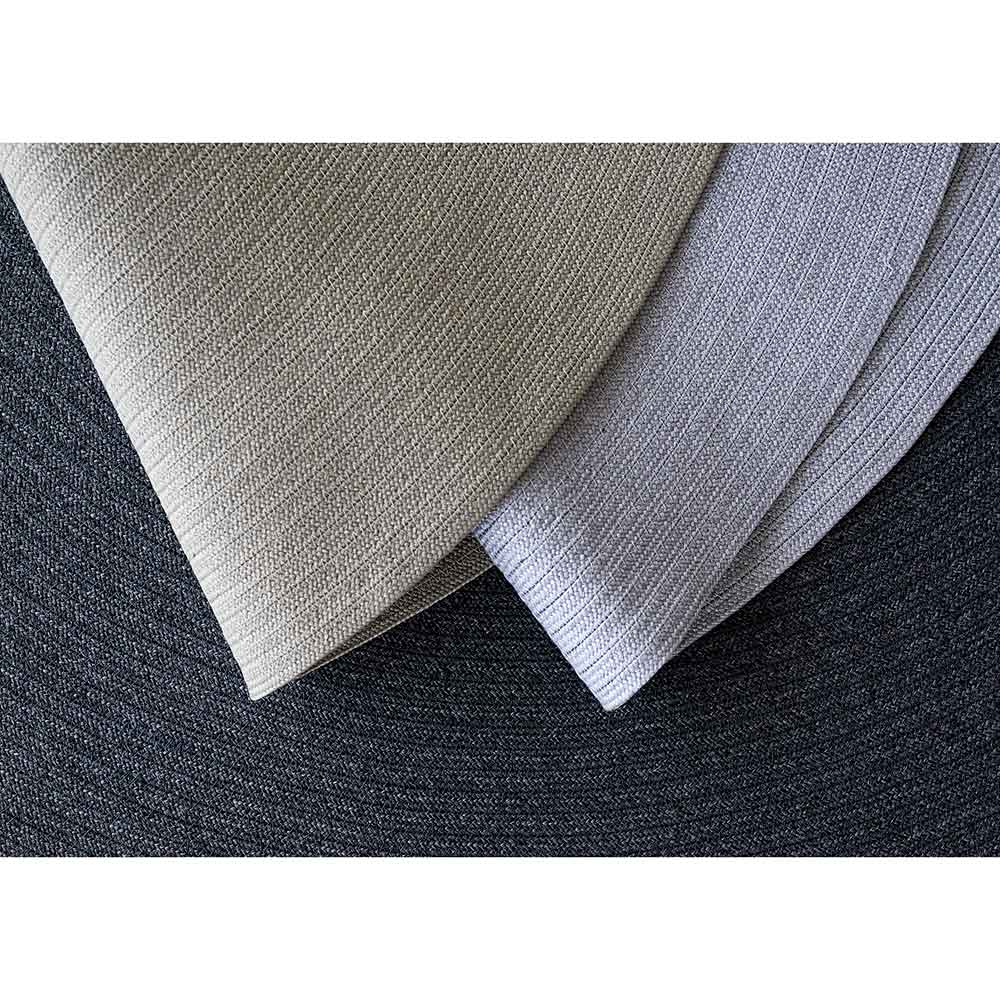 Cane-line Circle Dark Grey Round Indoor/Outdoor Rug | AuthenTEAK