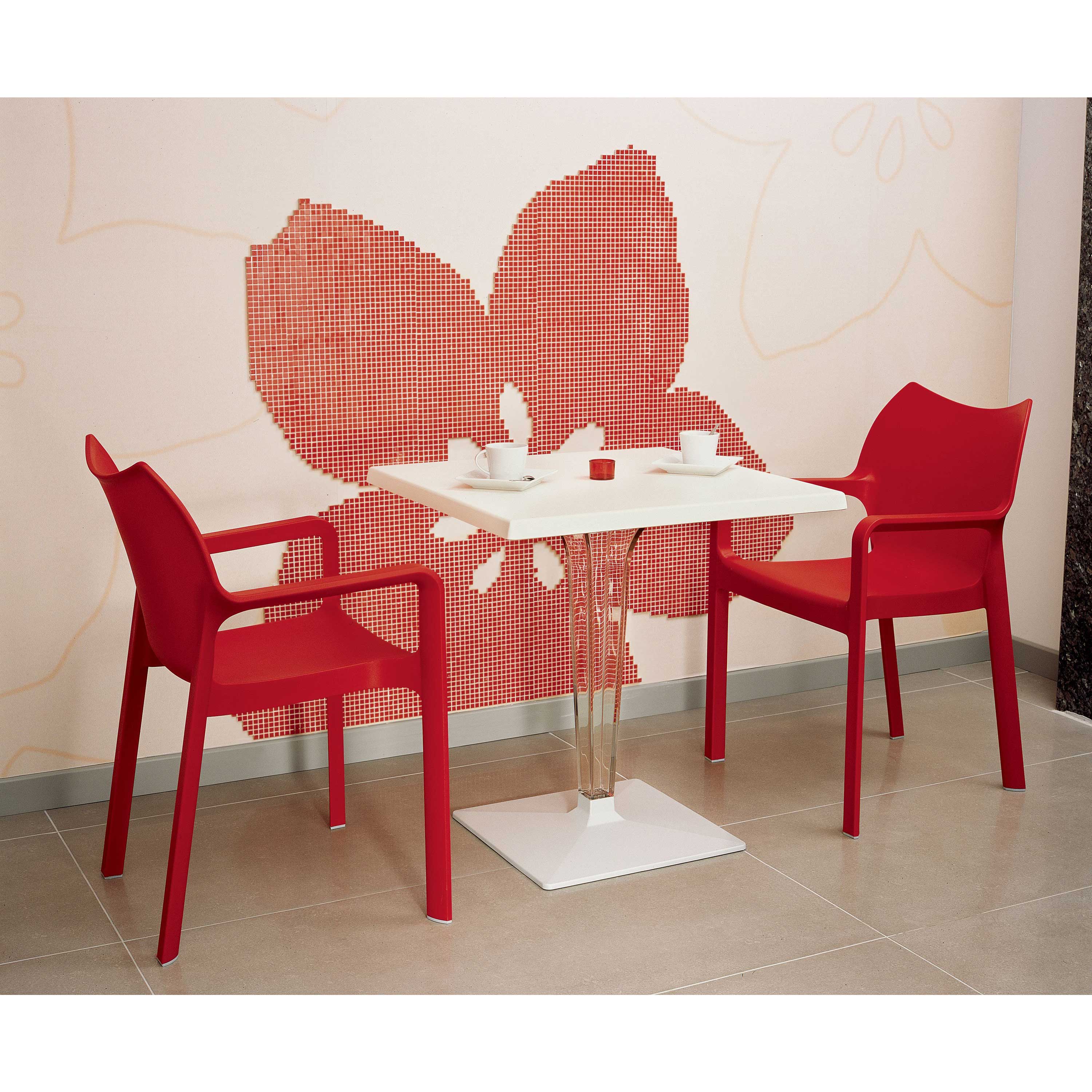 Compamia Diva Stacking Resin Dining Armchair - Set of 2 | AuthenTEAK