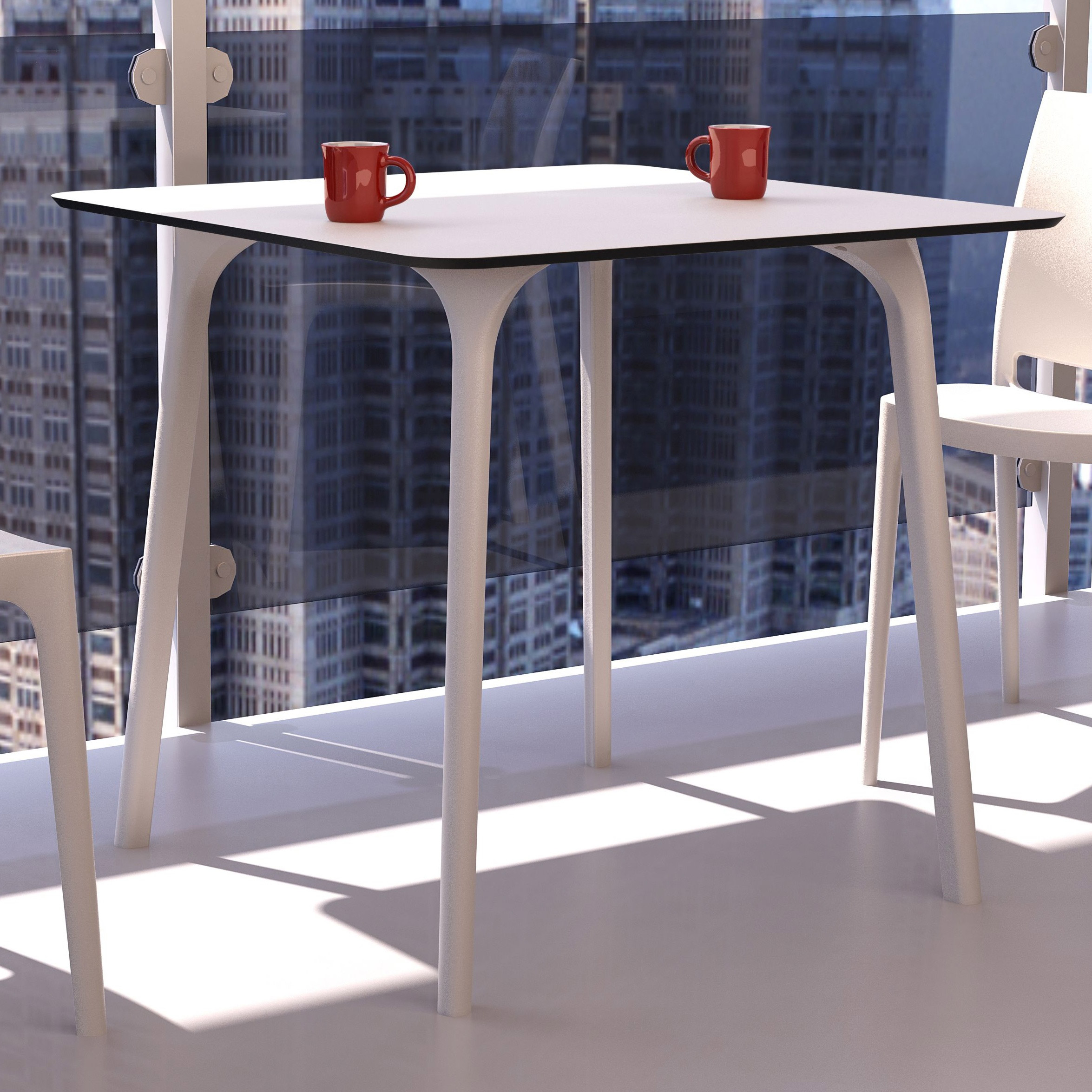 Compamia Maya 31" Resin Square Dining Table | AuthenTEAK