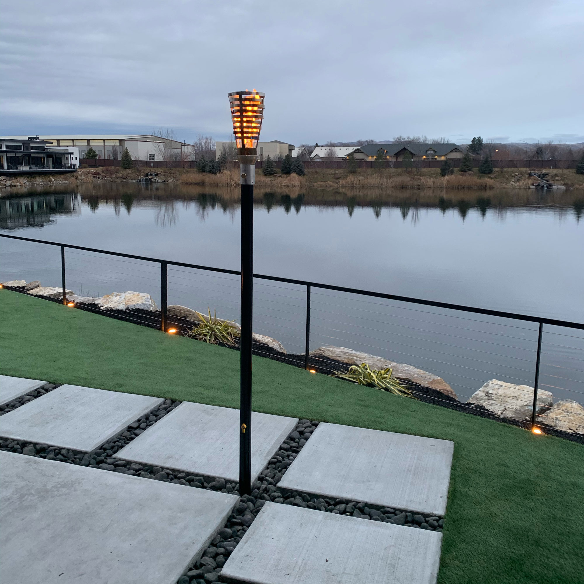 The Outdoor Plus In-Ground Post for Original TOP Torch Bases | AuthenTEAK