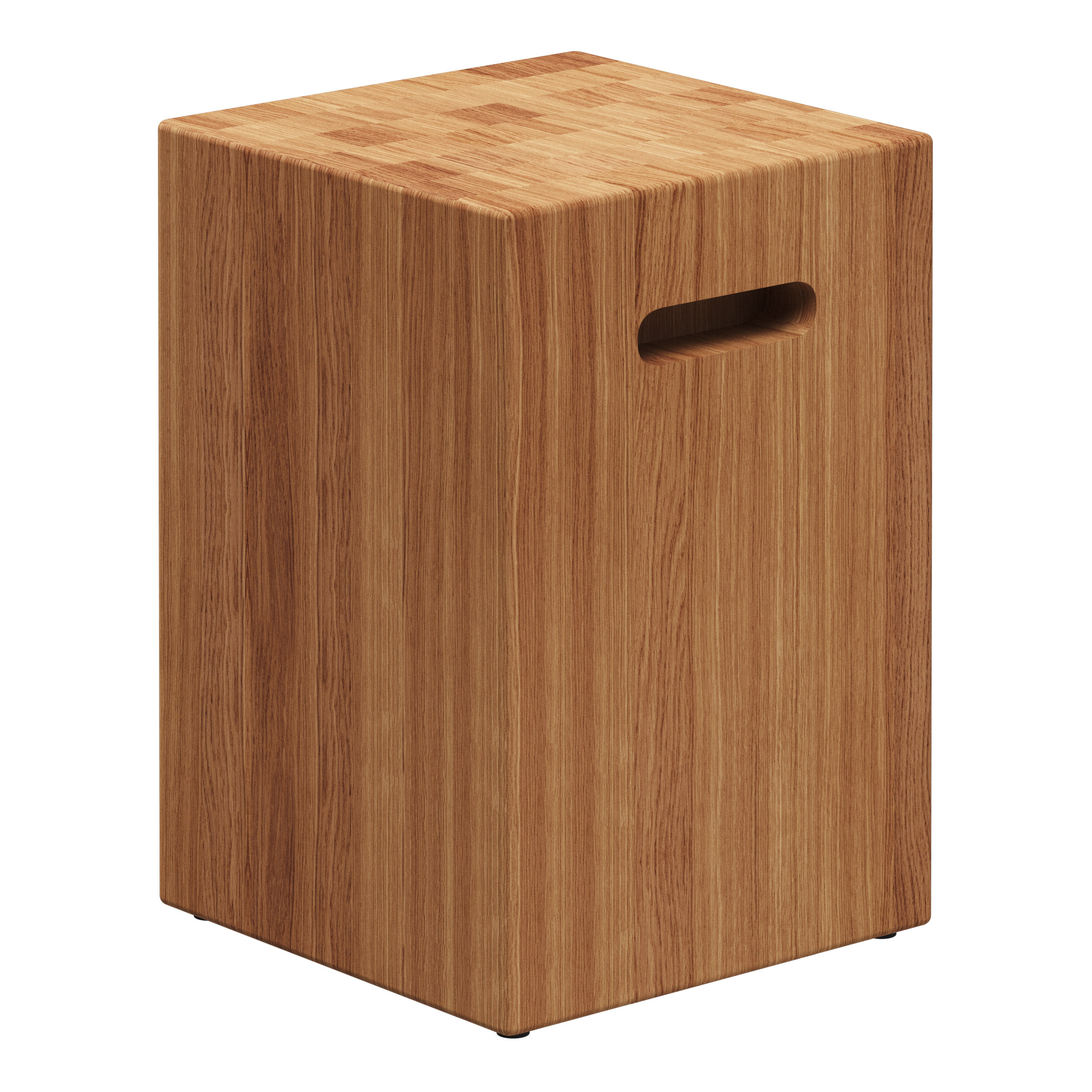 Gloster Deco Block 13" Square Side Table with Handles Protective Cover ...