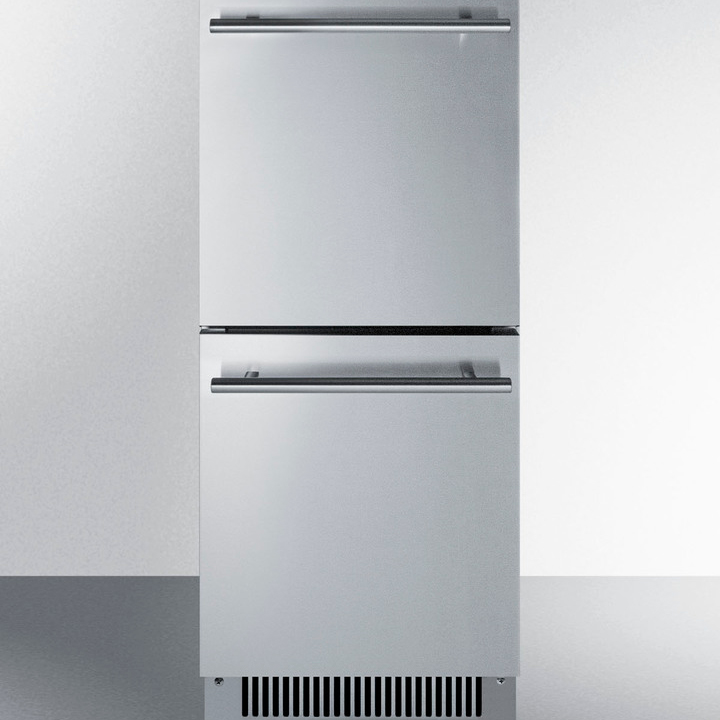 Summit Appliance 15" 2-Drawer Panel-Ready Outdoor Refrigerator | AuthenTEAK