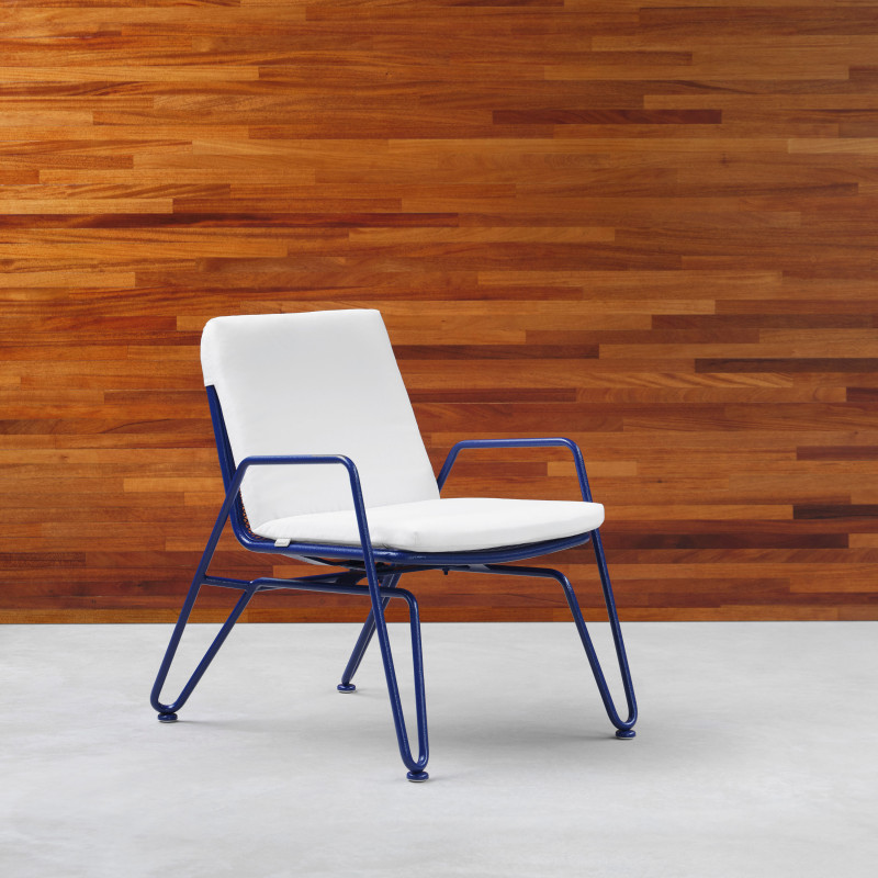 Woodard Turner Iron Spring Lounge Chair | AuthenTEAK