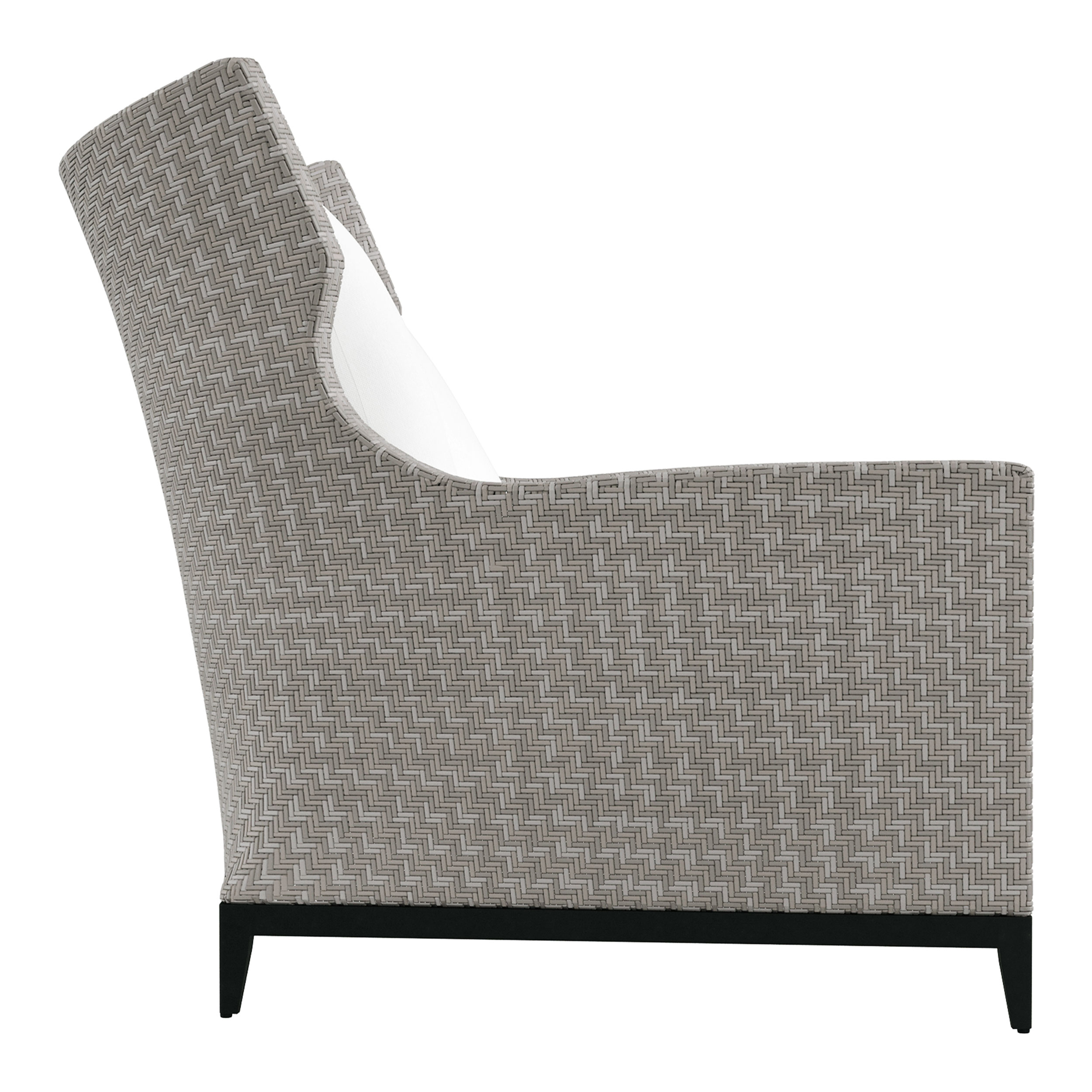 Bernhardt Exteriors Captiva Wicker Lounge Chair and a Half | AuthenTEAK