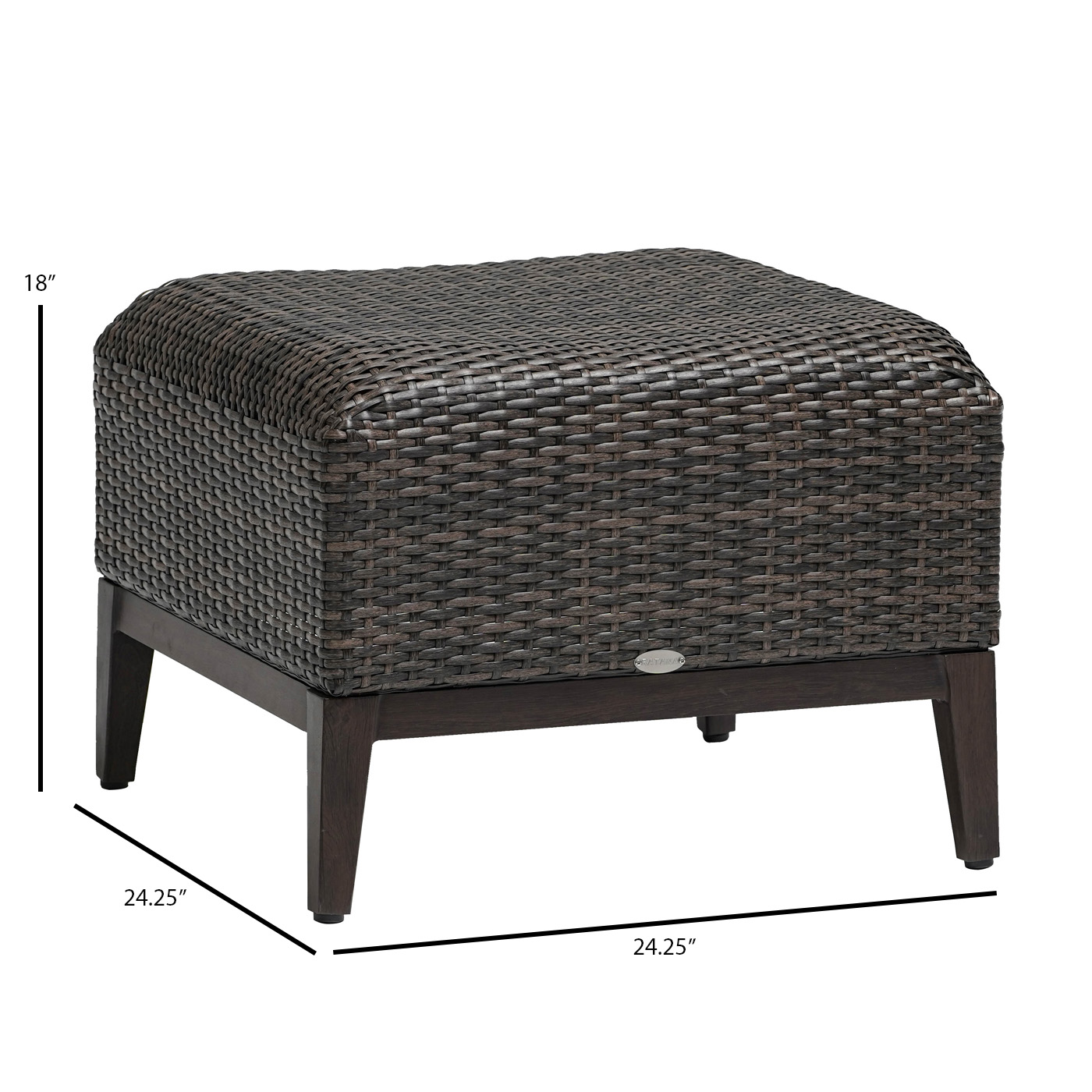Ratana Biltmore Woven Ottoman | AuthenTEAK
