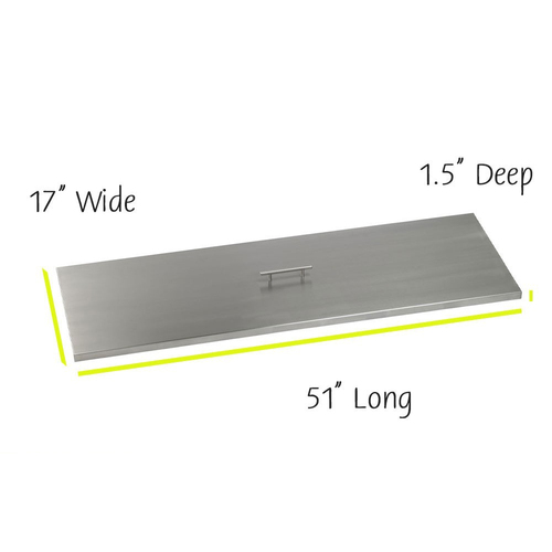 American Fire Products 51" Rectangular Stainless Steel Drop-In Pan ...