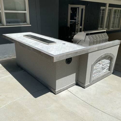 American Fire Products 33" Linear Stainless Steel Drop-In Pan Cover ...