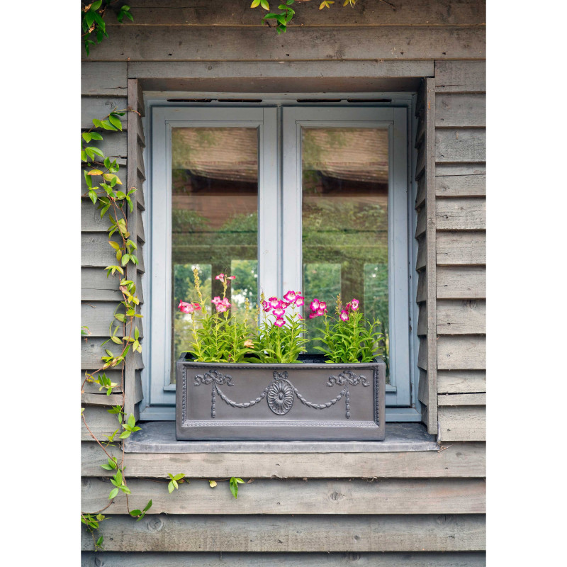 Capital Garden Adam 24" Rectangular Fiberglass Window Planter | AuthenTEAK