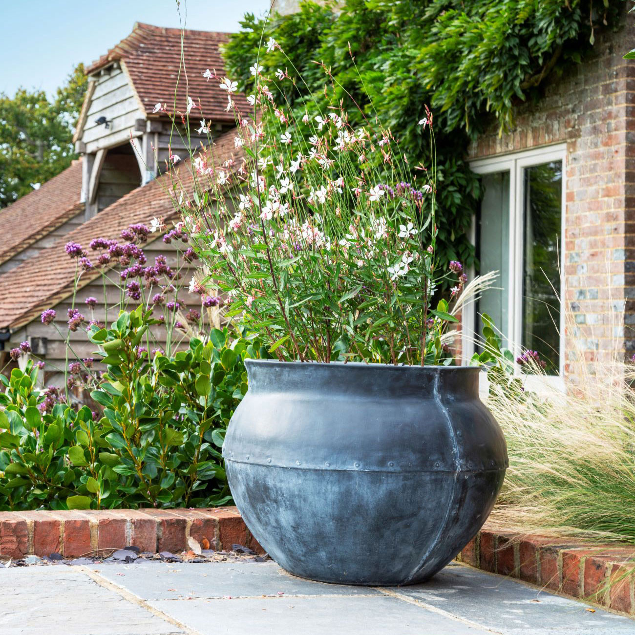 Capital Garden Bell Jar 33.5" Round Fiberglass Planter Pot | AuthenTEAK