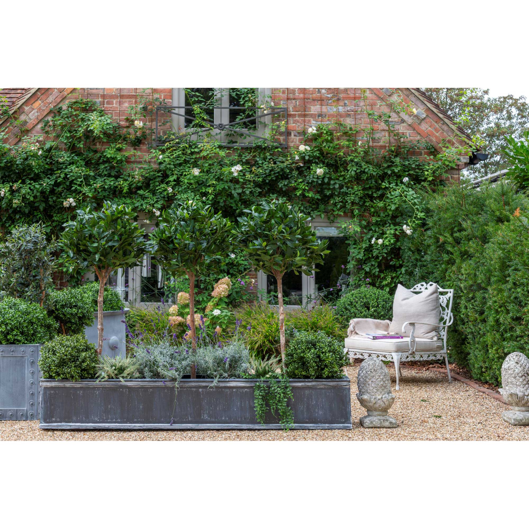 Capital Garden Chelsea 12" x 75" Rectangular Fiberglass Trough Planter ...